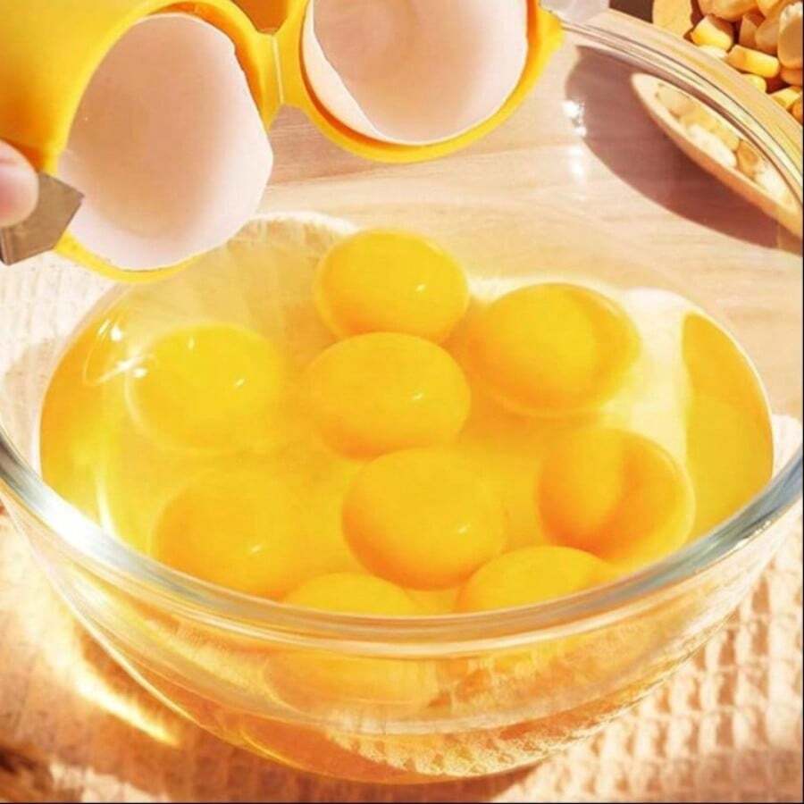 Egg , Egg Yolk Separator, Portable Quick Egg Beater, Manual Kitchen Egg ...