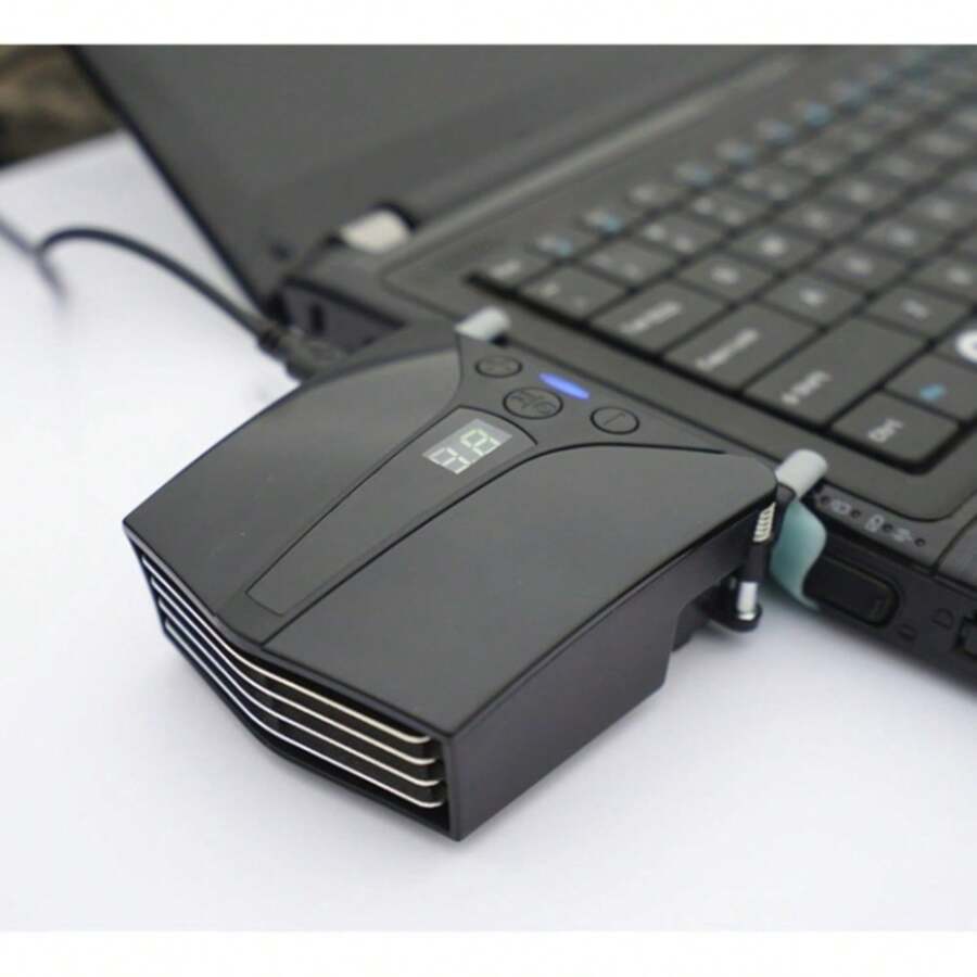 Laptop Fan Cooler With Temperature Display Side-Draft Portable ...