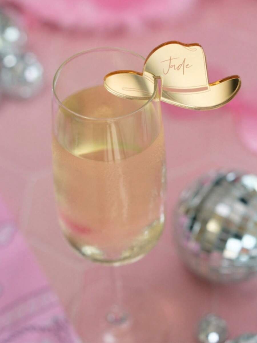 4.5cm Disco Cowgirl Bachelorette Party Hen Party Decorations Hens Drink ...