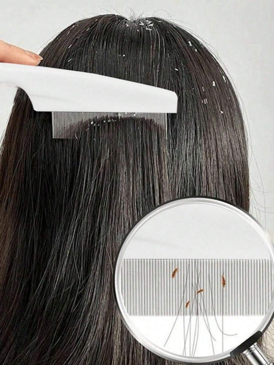 2pcs Anti-Dandruff Super Dense Teeth Fine-Tooth Comb, Head Scalp ...