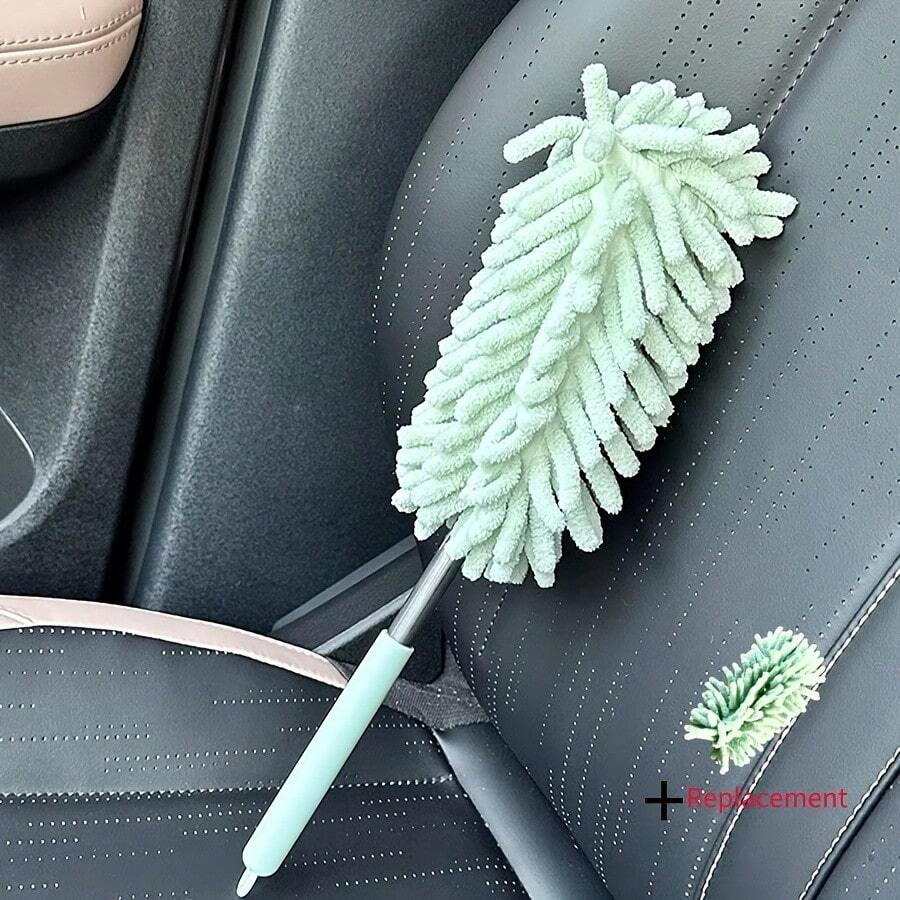 2 Mini Car Dusting Brushes, Extendable And Bendable Ultra-Fine Fiber ...