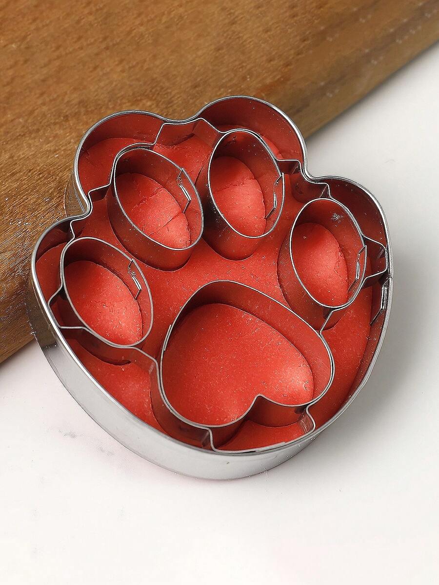 Dog Bear's Paw Cookie Die Printing Fondant Cookie Cutting Die Baking ...