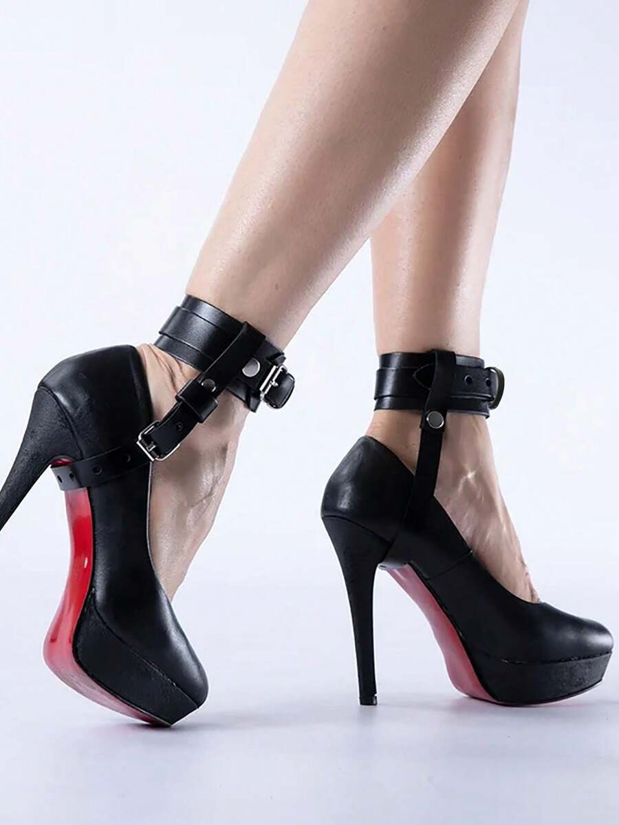 1Pair High Heels Leather Harness, Foot Fetish Harness, Leg Harness ...