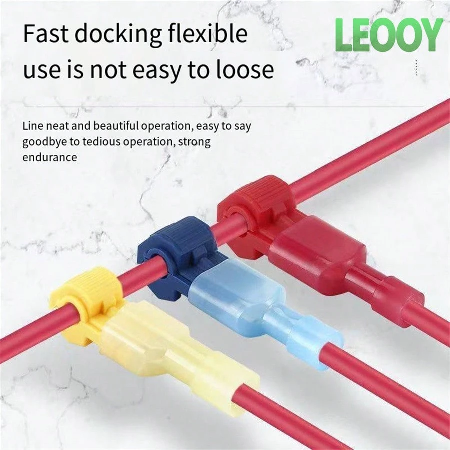 leooy Conector eléctrico de instalación fácil con giro, aislante de ...