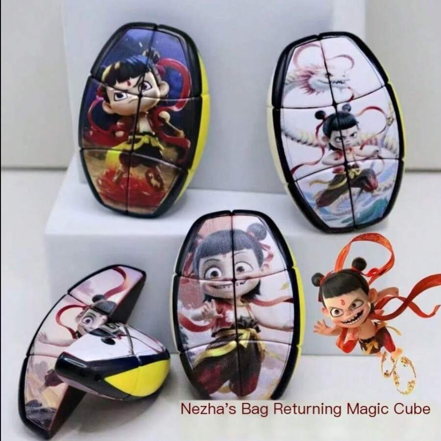 Popular 2x2x2 Magic Cube Stress Relief Fidget Toy, Nezha Pocket Mini ...