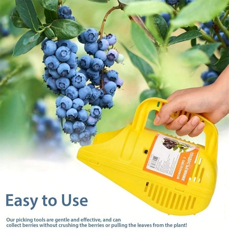 Easy-Grip Blueberry Picker Tool - Portable Fruit Harvesting Device For ...