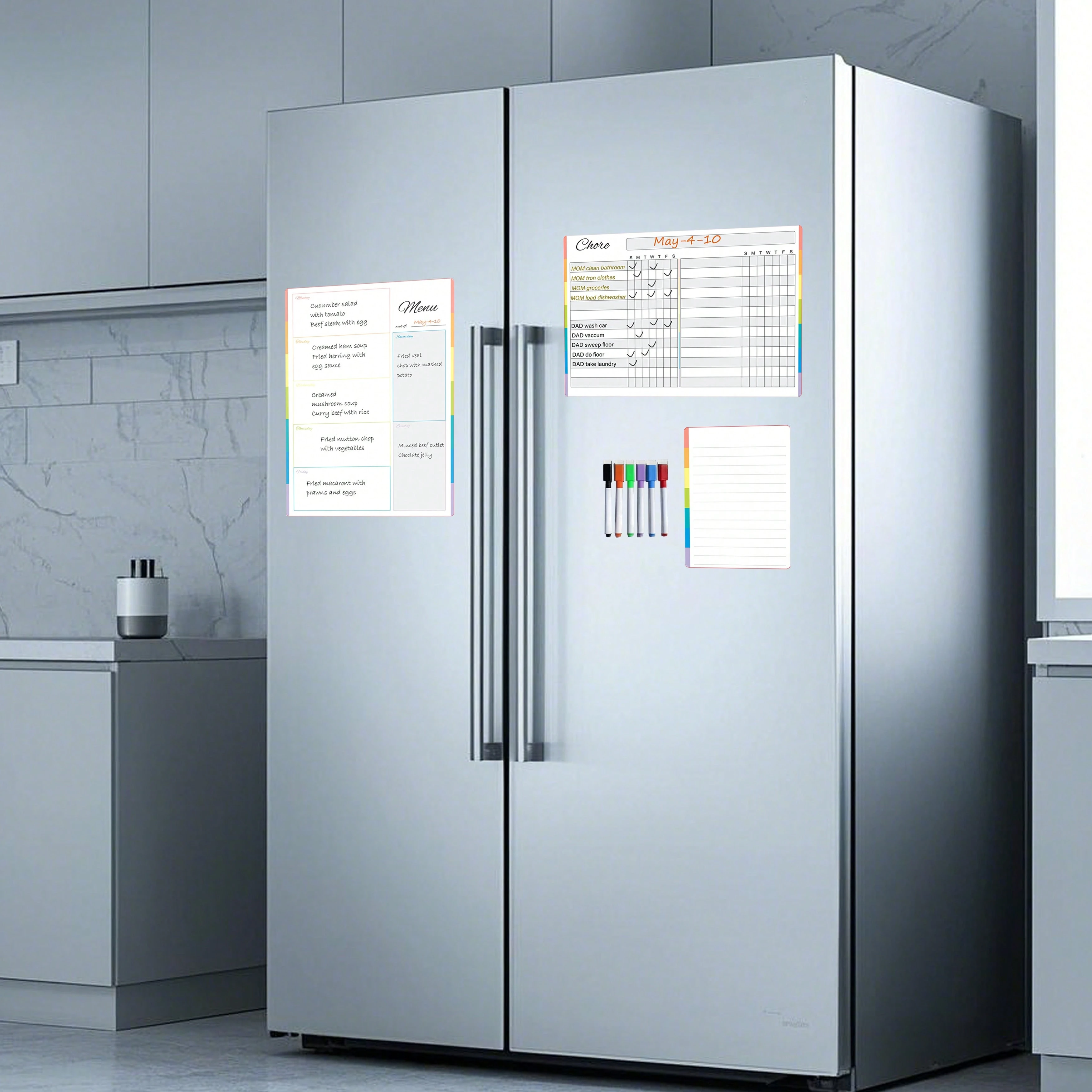 Customized Magnetic Whiteboard Plan Schedule, Refrigerator Reminder ...