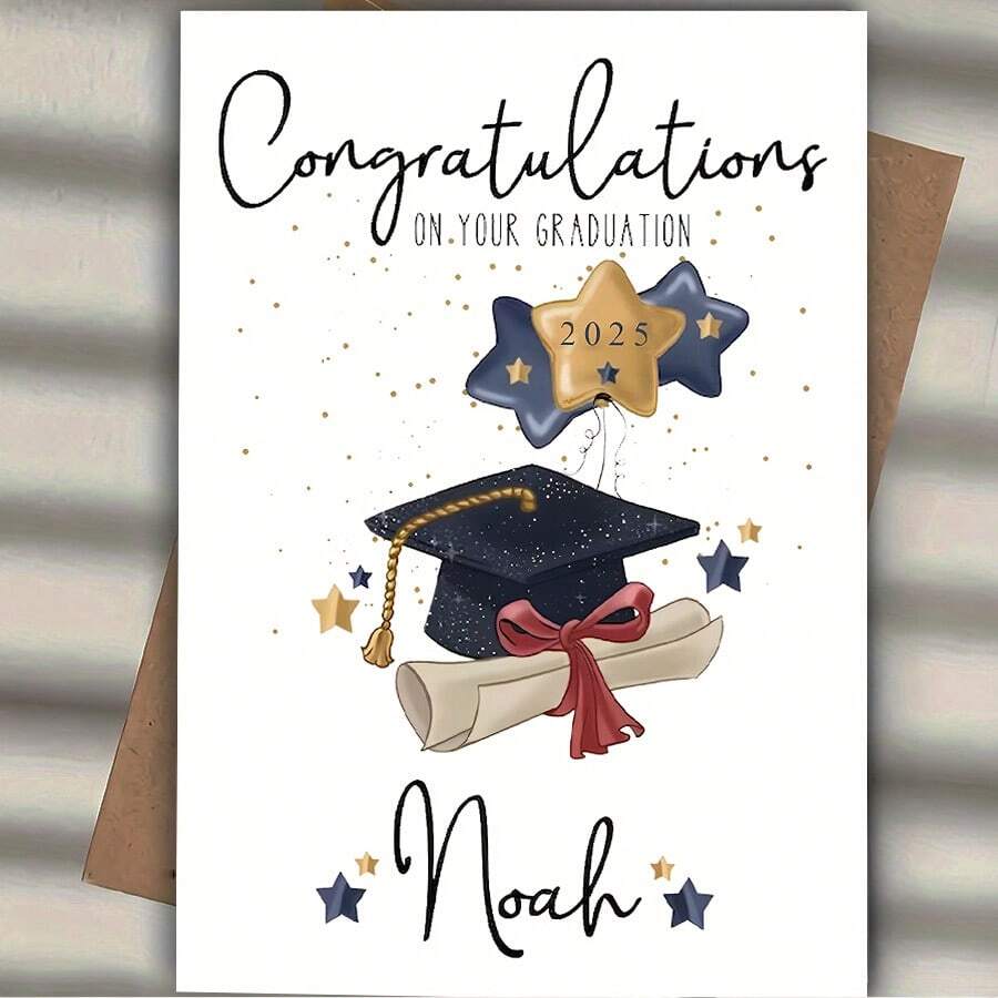 Personalised Graduation Congratulations Card, Graduation 2025 Card ...