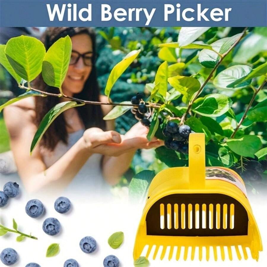 Easy-Grip Blueberry Picker Tool - Portable Fruit Harvesting Device For ...