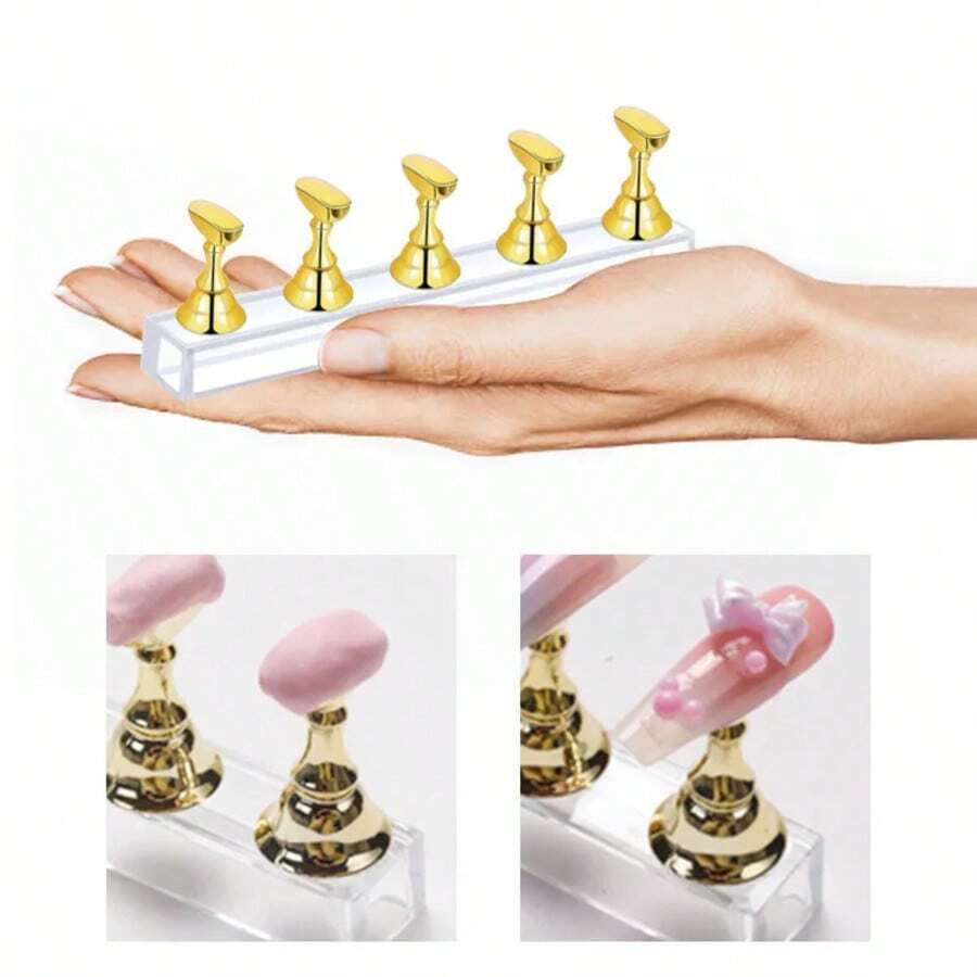 Acrylic Nail Practice Stand, Magnetic Nail Tip Art Display Stand, Nail ...