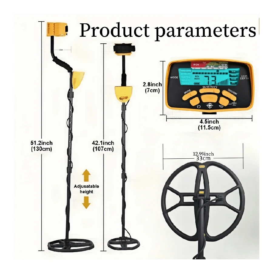 Handheld Metal Detector High Precision Waterproof Large Scanning Plate ...