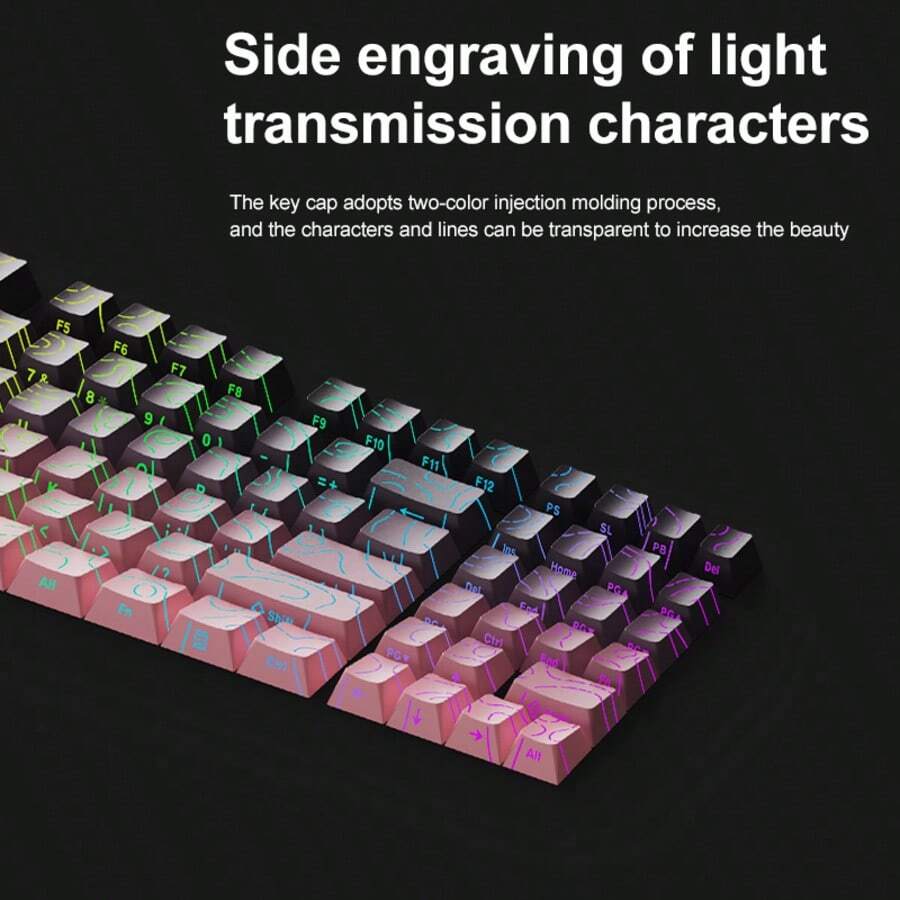 APAYADO ATTACK SHARK Gaming Keyboard Wired Mechanical Keycaps (Without ...