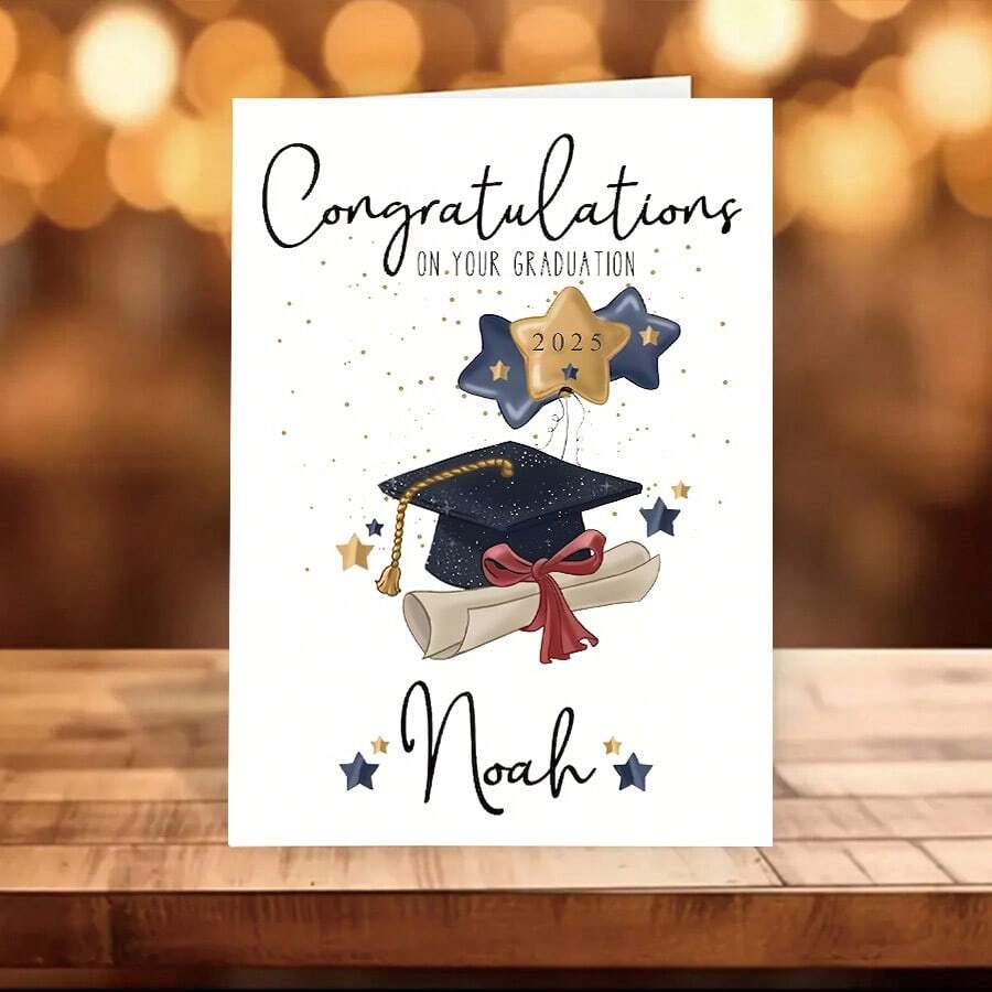 Personalised Graduation Congratulations Card, Graduation 2025 Card ...