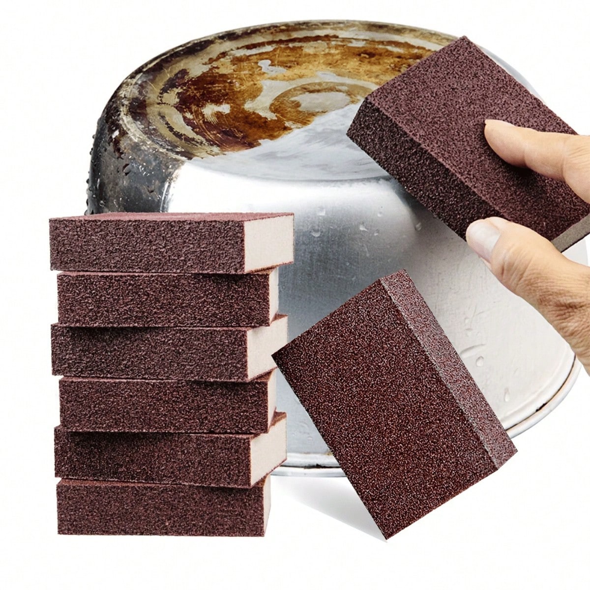 1/10/20PCS Magic Sponge Eraser Carborundum Removing Rust Cleaning Brush ...