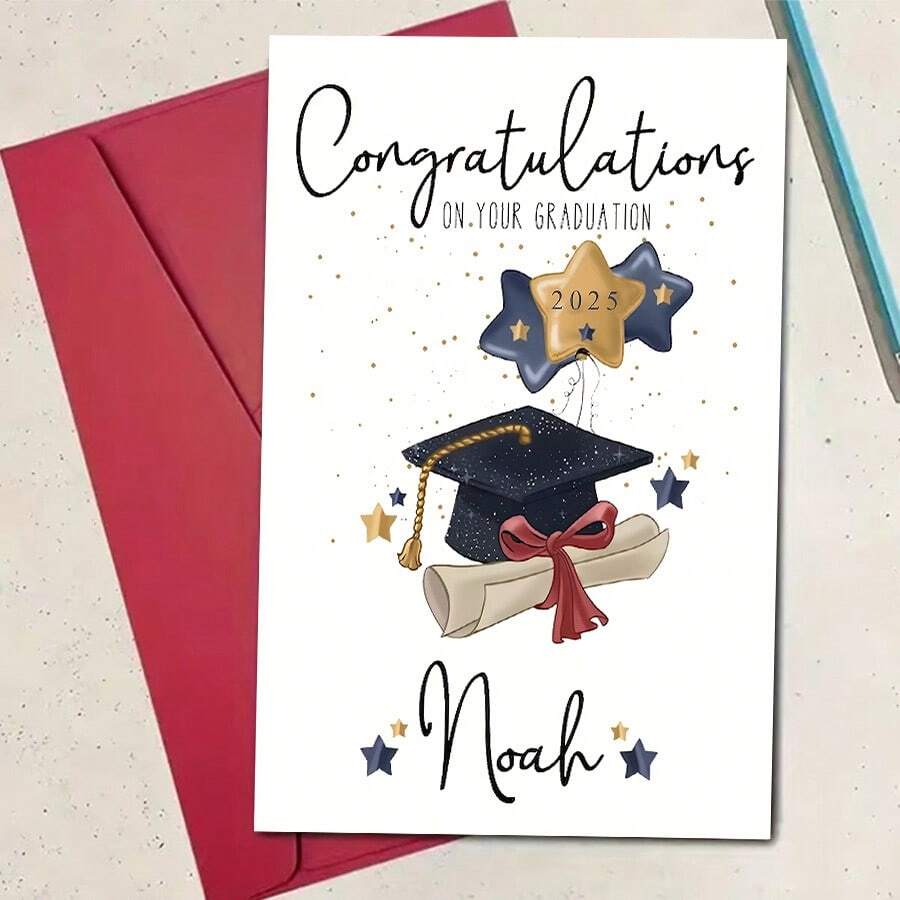 Carte de félicitations personnalisée pour la remise des diplômes, Carte de remise des diplômes ...