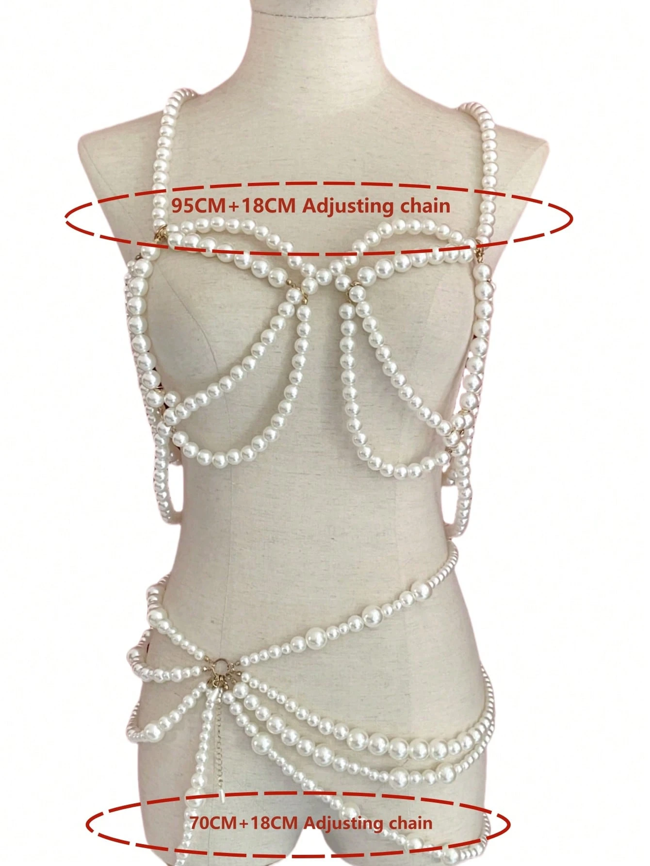 [1 Set ]Y2k Sexy Faux Pearl Body Chain Womenswear Mix Nightclub Bar ...
