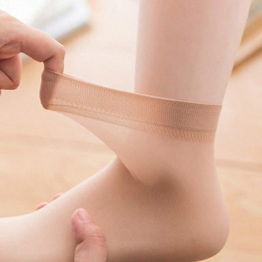 1 Pair Women Velvet Core Silk Stockings, Steel Wire Anti-Rub Anti-Hook Fishnet Stockings for ...