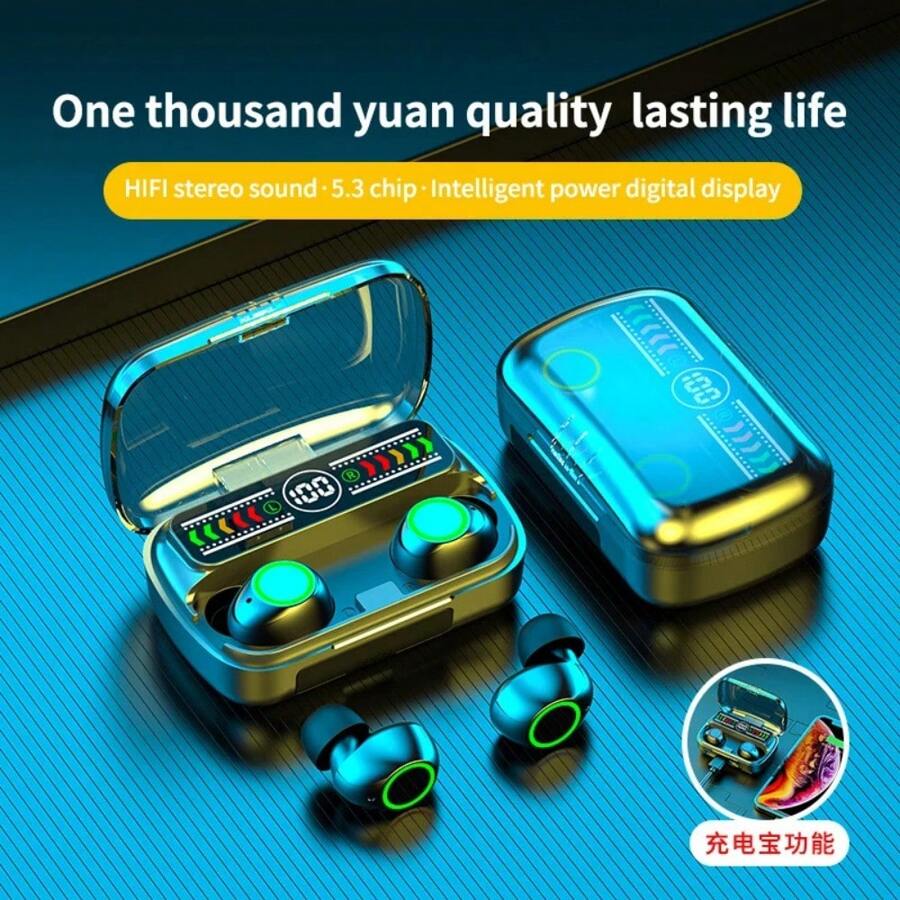 M100 TWS True Wireless Hoofdtelefoon Bluetooth Oordopjes HiFi Muziek ...