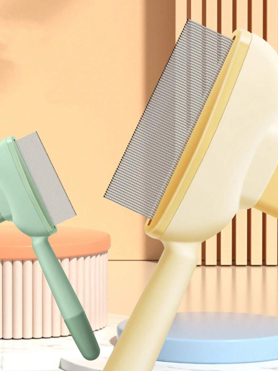 Pet Flea Comb, Steel Needle Brush For Dogs & Cats, Designed For ...