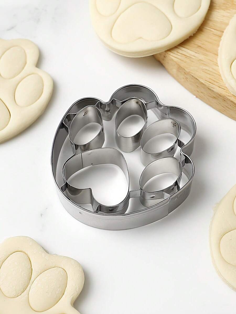 Dog Bear's Paw Cookie Die Printing Fondant Cookie Cutting Die Baking ...