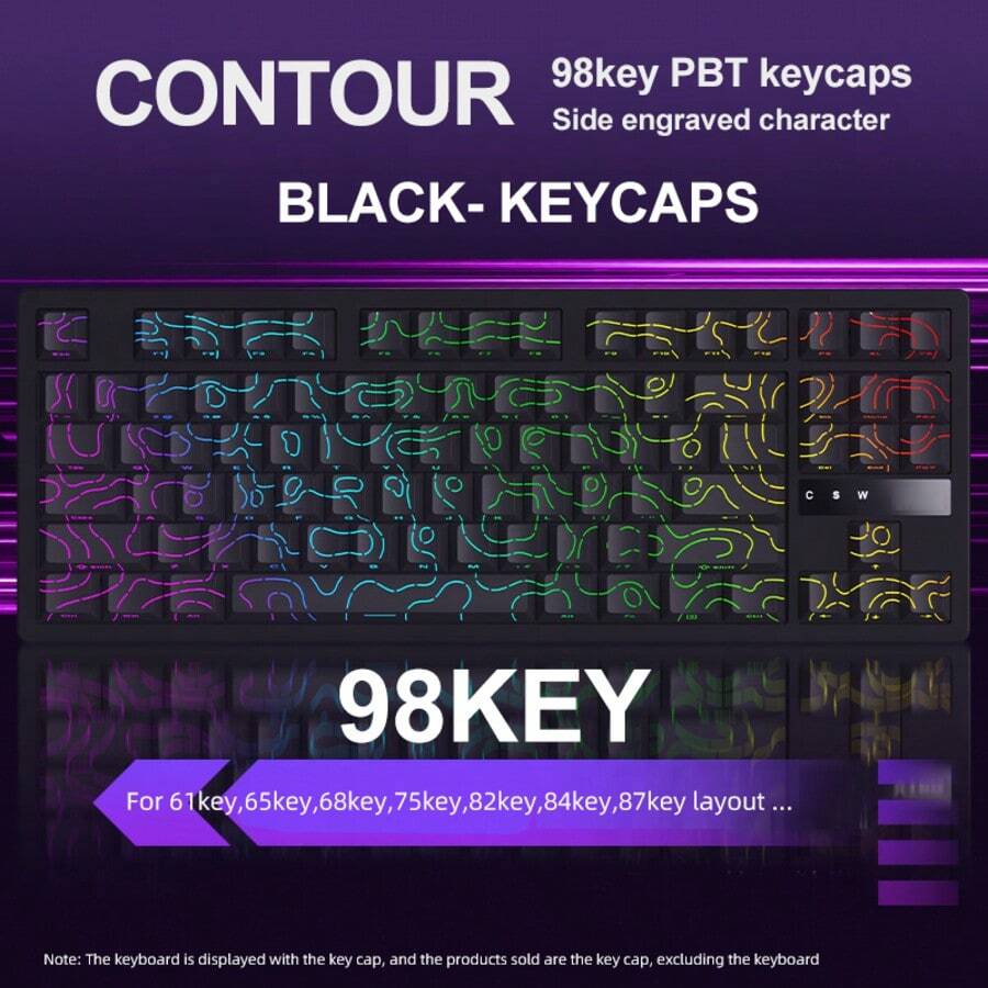 APAYADO ATTACK SHARK Gaming Keyboard Wired Mechanical Keycaps (Without ...