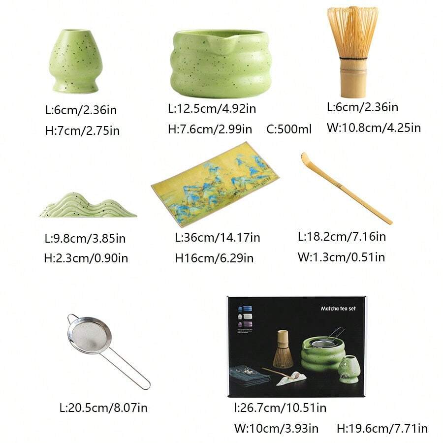 1pc Japanese Ceramic Matcha Bowl With Lip, Matcha Tea Set With Matcha 4 ...
