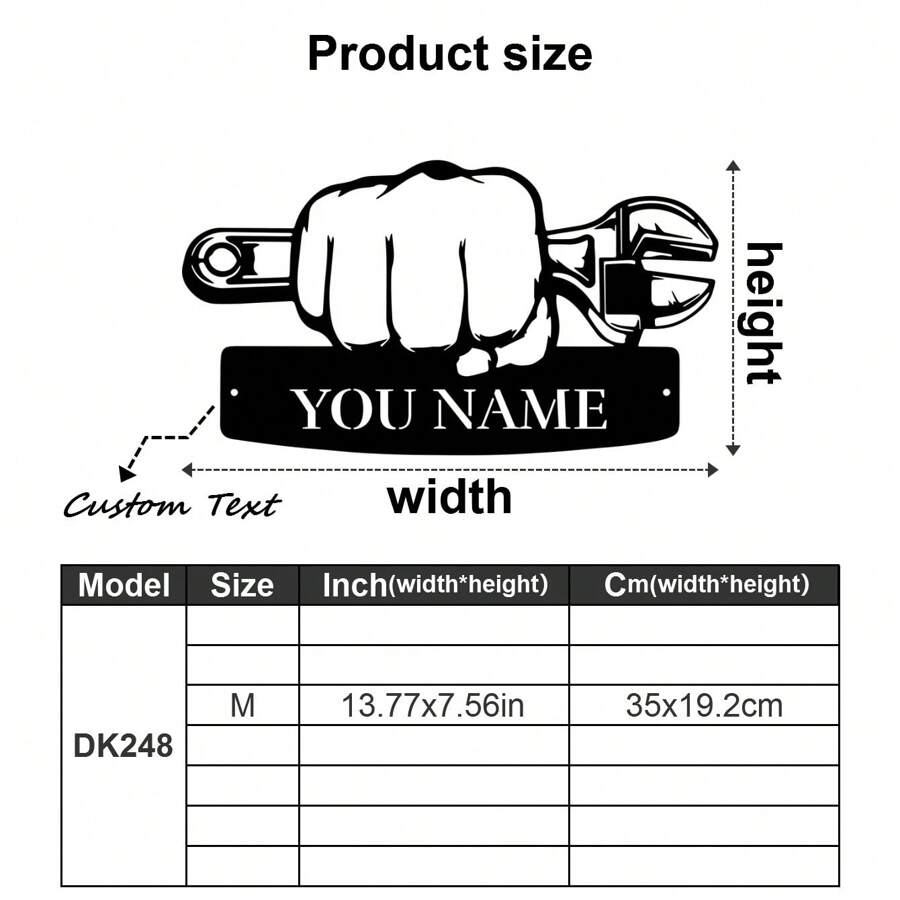 1pc Personalized Craftsman Metal Logos, Customizable Toolmakers ...