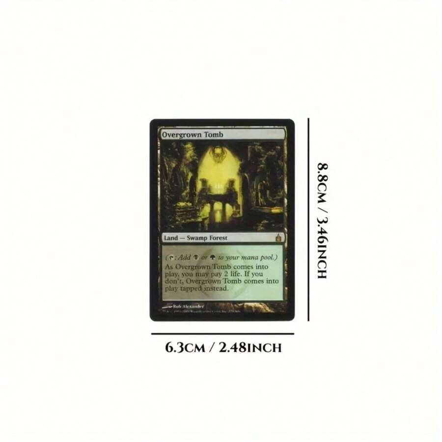 108pcs Black Core Magic The Gathering Cards P9 Dual Land Fetch Land Shock Lands Proxy Cards ...