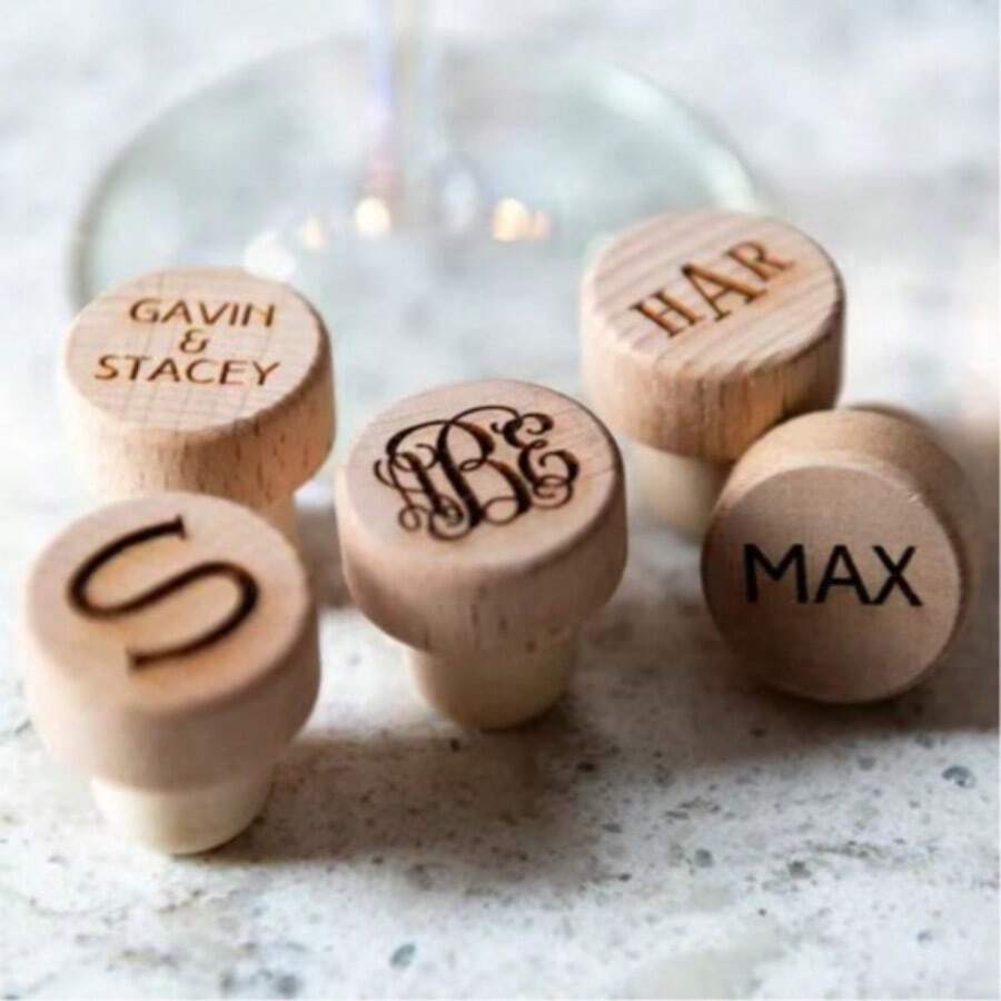 Wedding Supplies. Personalized Engraved Wine Bottle Stoppers Are More ...