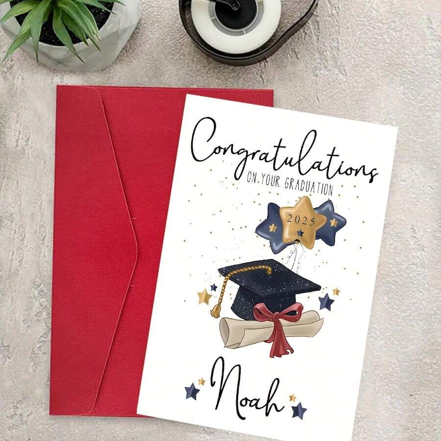 Personalised Graduation Congratulations Card, Graduation 2025 Card ...
