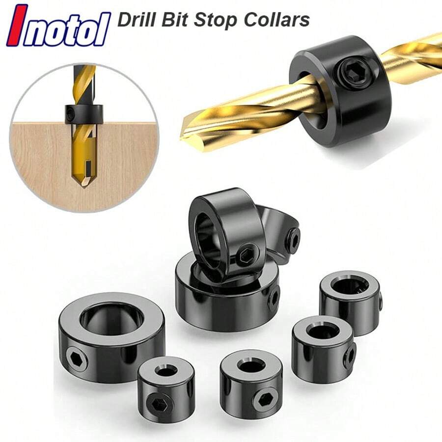 Drill Stoper Collar Set Stop Bit Ring Shaft Limit Metric Lock Stopper ...
