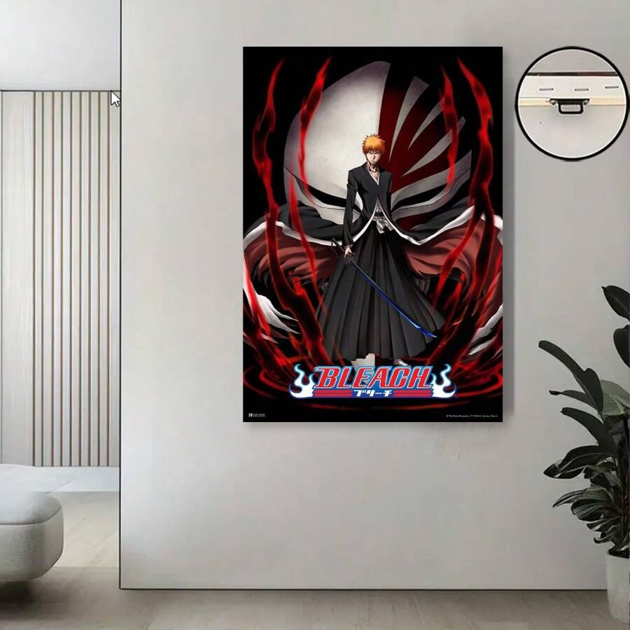 Framed Bleach Anime Poster Ichigo Kurosaki Soul Reaper Swords Manga ...