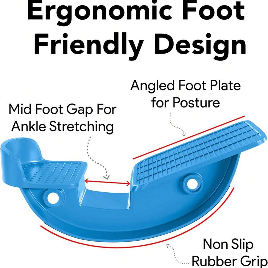 Calf Stretcher And Foot Rocker - For Calf, Foot, Heel, And Ankle ...