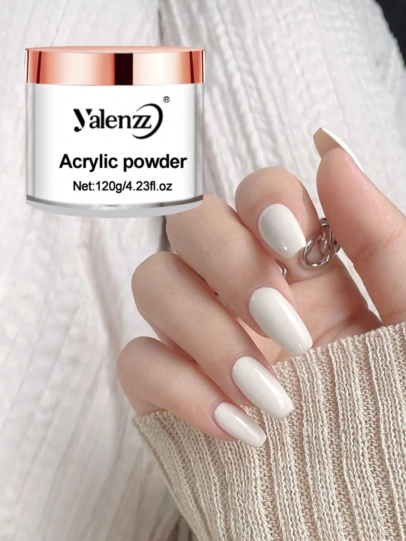 Nail Crystal Powder Powder White Translucent Nude Crystal Powder 3-In-1 ...