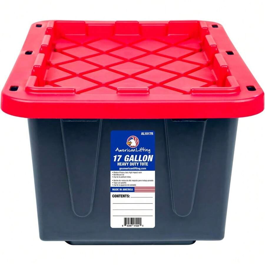 17-Gallon Storage Containers - Tough With Lids Durable Stackable - Keep ...