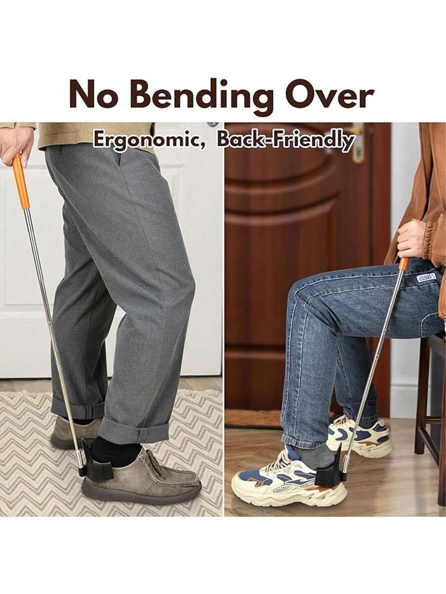 Easy 31-Inch Stainless Steel Shoehorn For Seniors - No Bending ...