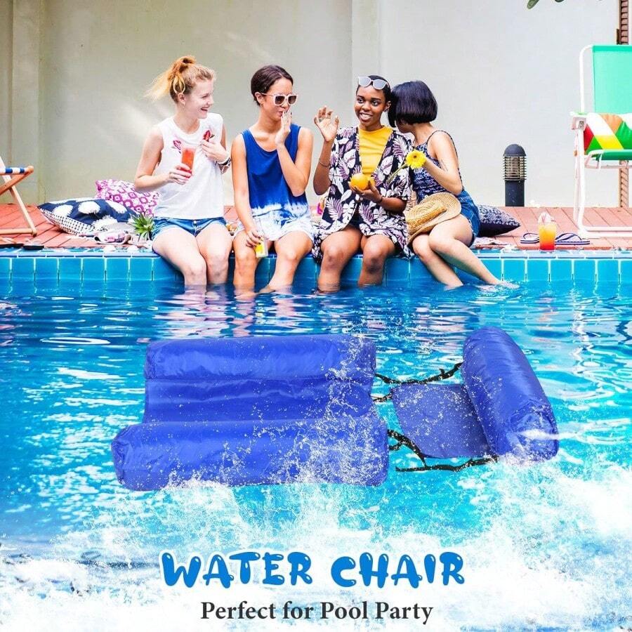 1pc Inflatable Swimming Pool Lounger, Summer Pool Party Water Fun Pool ...