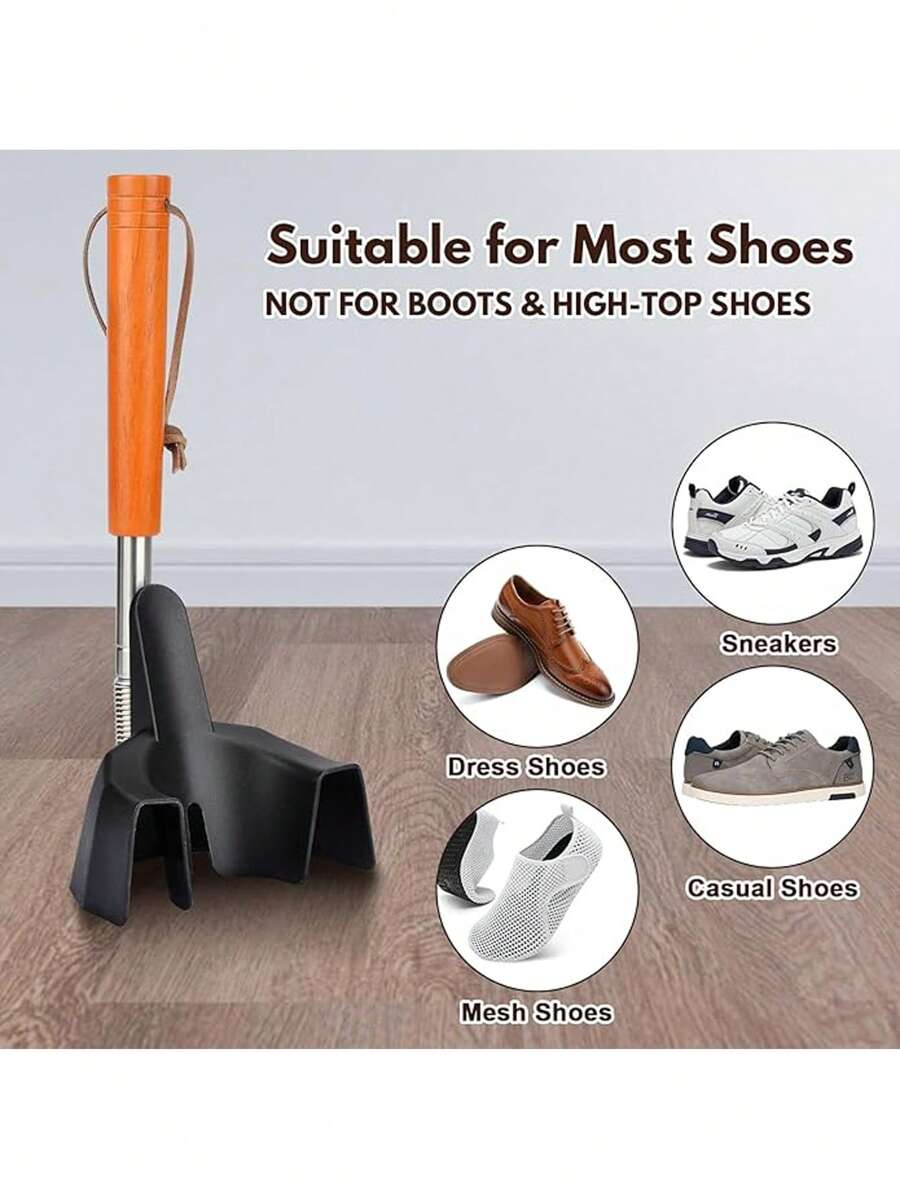 Easy 31-Inch Stainless Steel Shoehorn For Seniors - No Bending ...