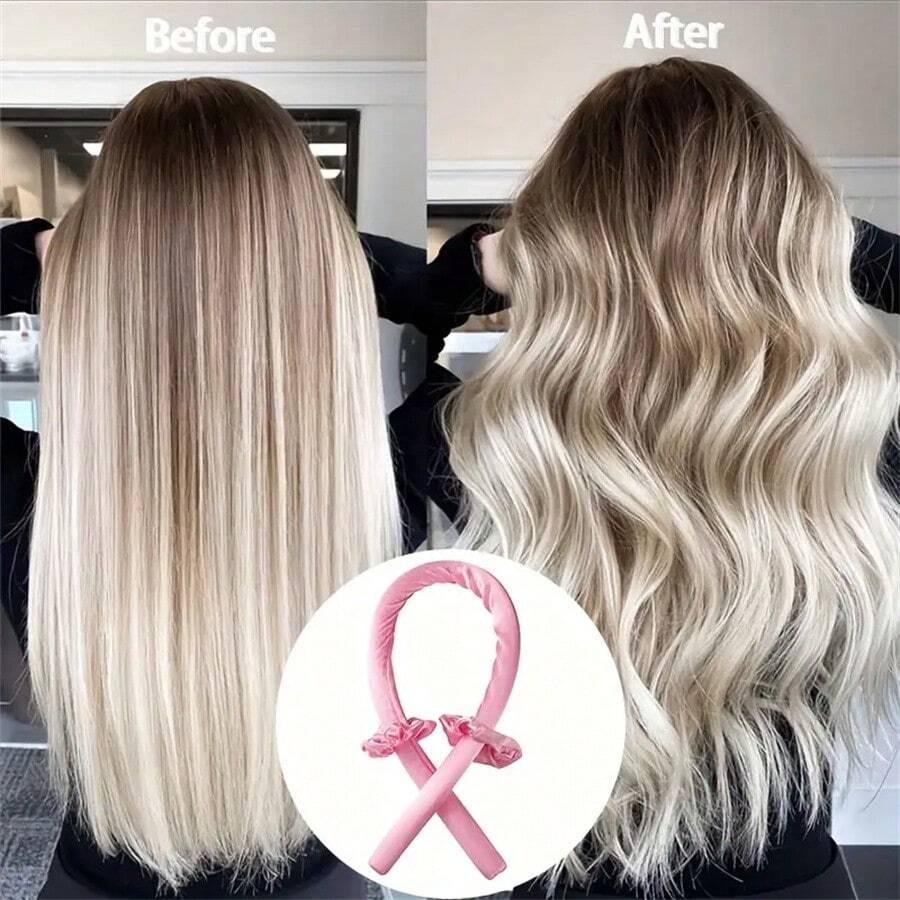 3pcs No-Heat Curling Hair Tools Set - Women No-Heat Overnight Curl Foam ...