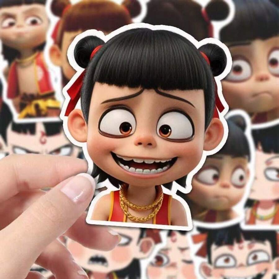 60pcs Nezha The Rebellious Son Of The Sea Movie Themed Stickers ...