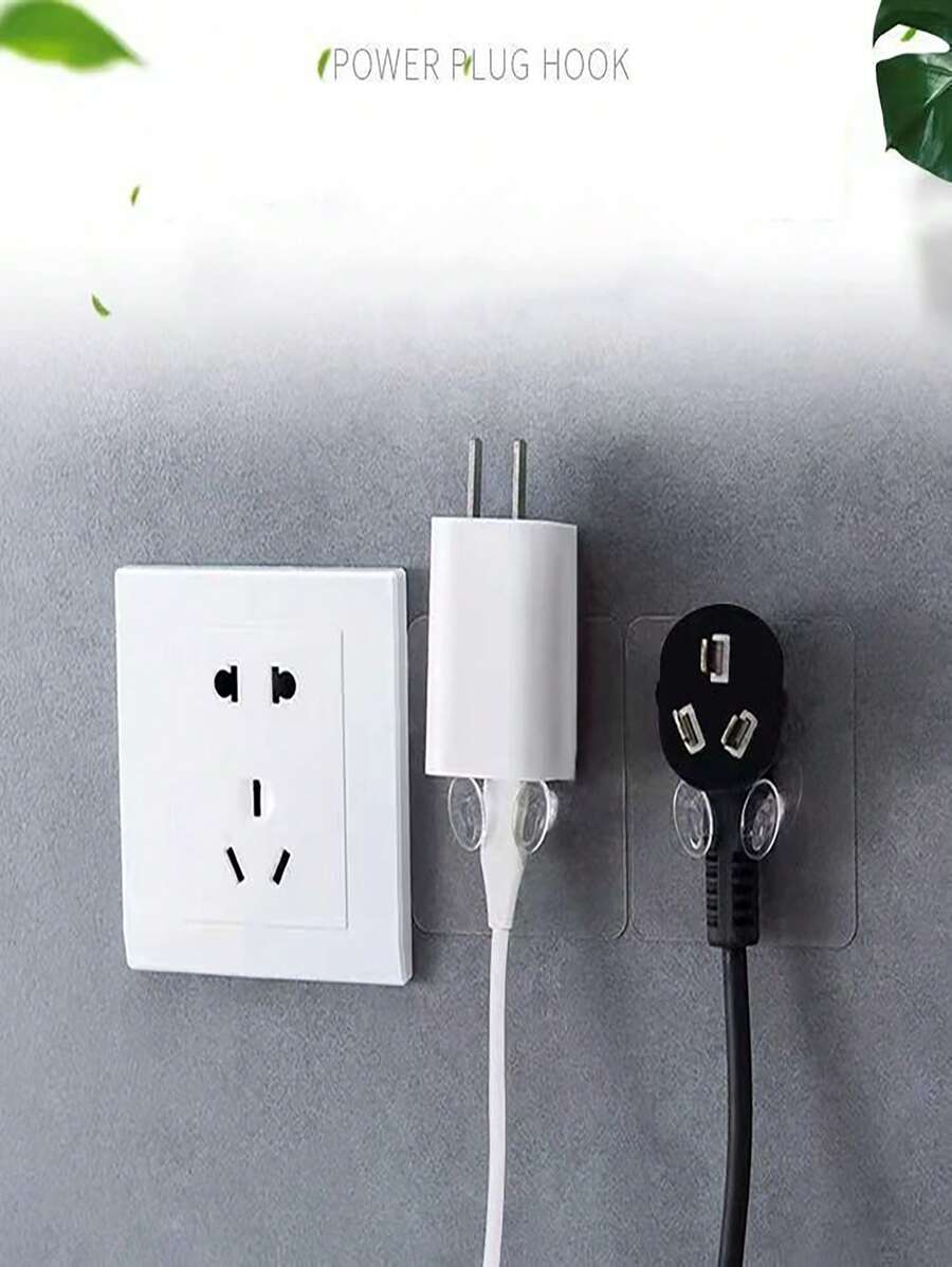 Plug Holder Hook, Adhesive Plug Organizer Hooks For Kitchen, Multi ...