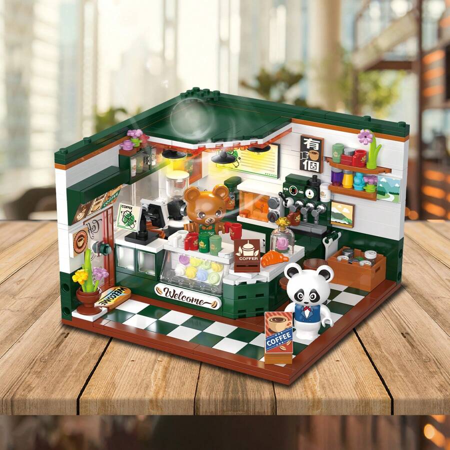 STEM Learning Micro Particle Building Blocks Set - Mini City Restaurant ...