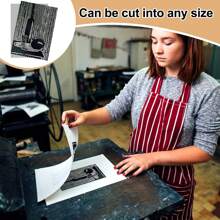 8 Pcs Linoleum Block Rubber Carving Block Soft Linocut Block Large ...