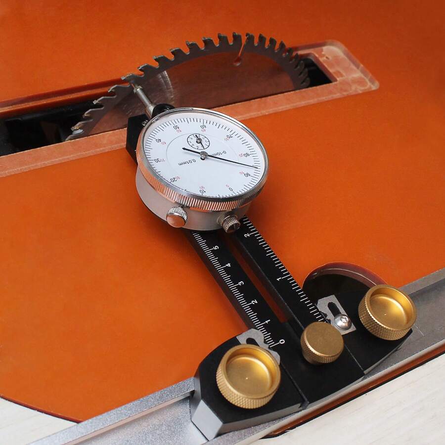 One Set Black Table Saw Dial Indicator Gauge For Aligning And ...