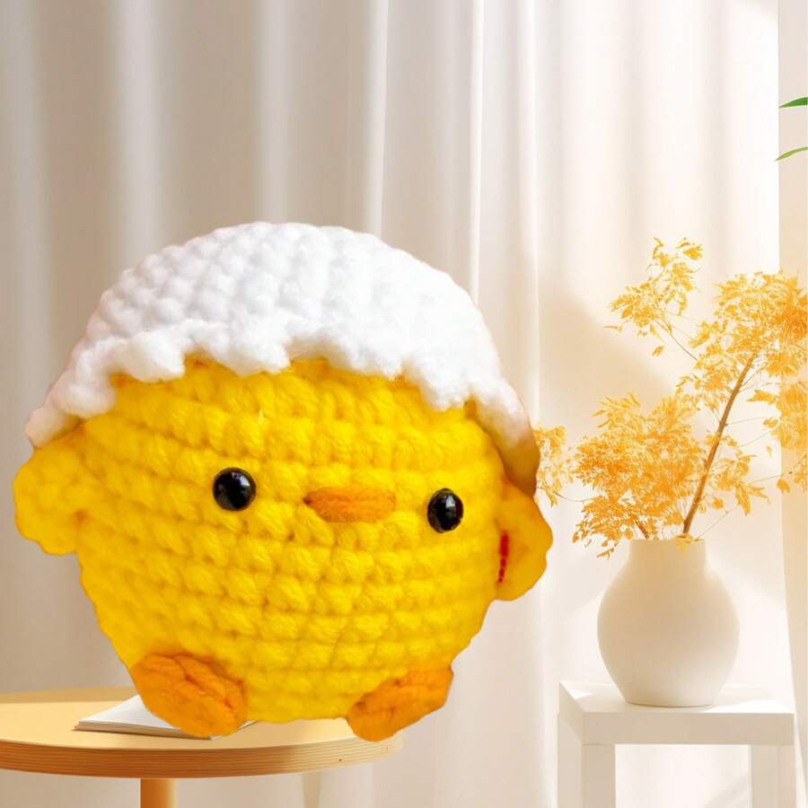 DIY Küken mit Muschelgehäuse Häkel-Set für Anfänger, Amigurumi gefüllte Tiere - Geschenk ...