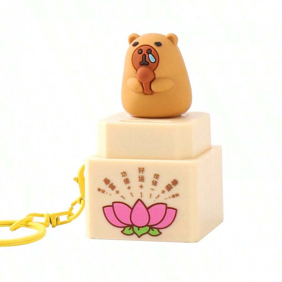 1pc 2025 Hot Selling - Capybara Wooden Fish - Stress Relief Toy - Merit ...