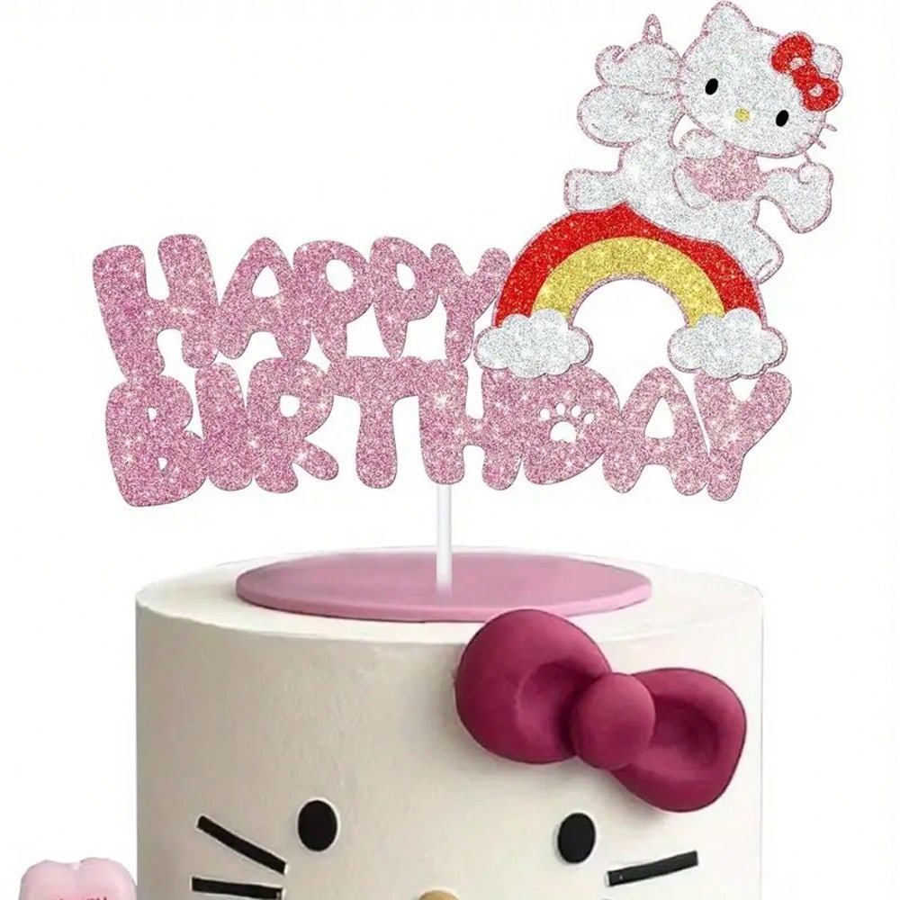 Sanrio Cake Toppers, Hello Kitty, Cinnamoroll, Kuromi Cartoon Cake ...