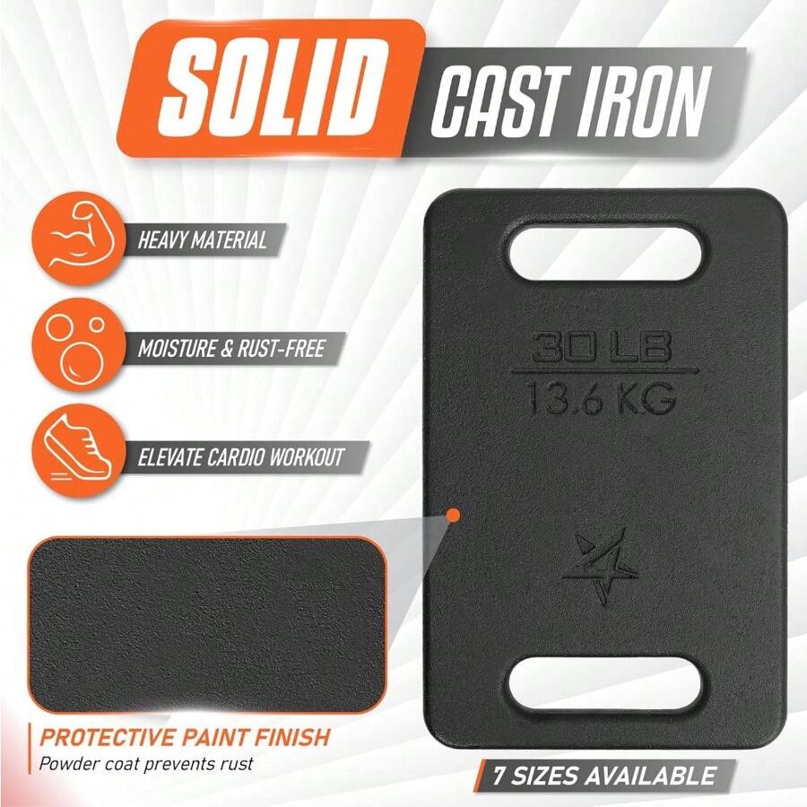 Cast Iron Ruck Weight, Weighted Plate For Rucking, Swings, Squat ...