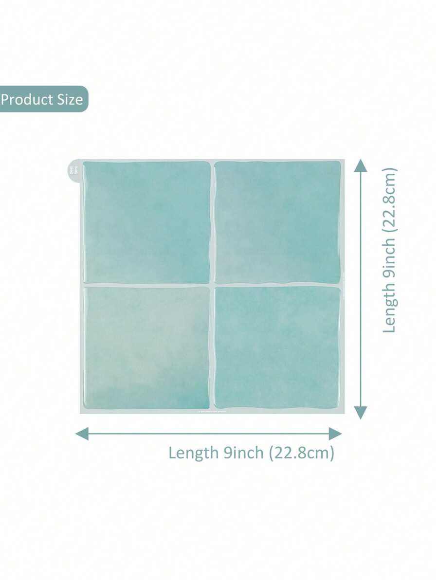 Peel And Stick Square Wall Decals For Effortless Kitchen And Bathroom ...