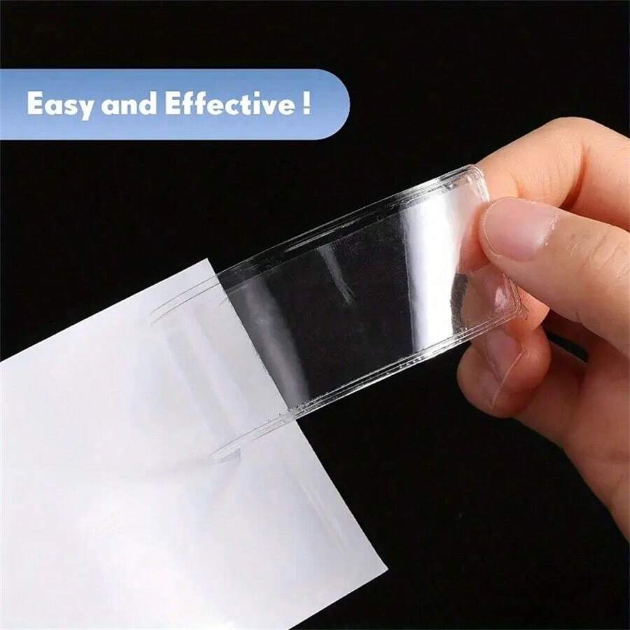 Self-Adhesive Label Holders Transparent Shelf Labels Sign Set Drawer ...